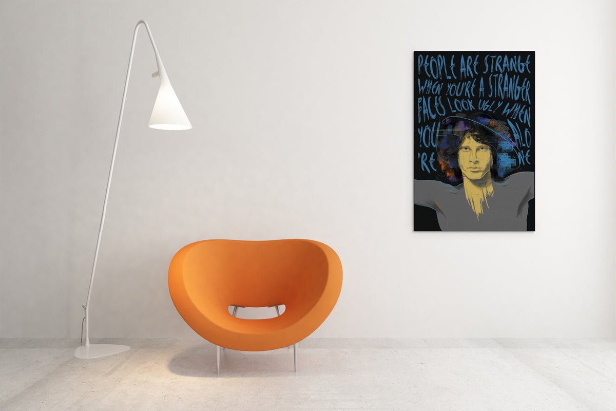 Jim Morrison Portrait - Canvas Print — Honest Mule